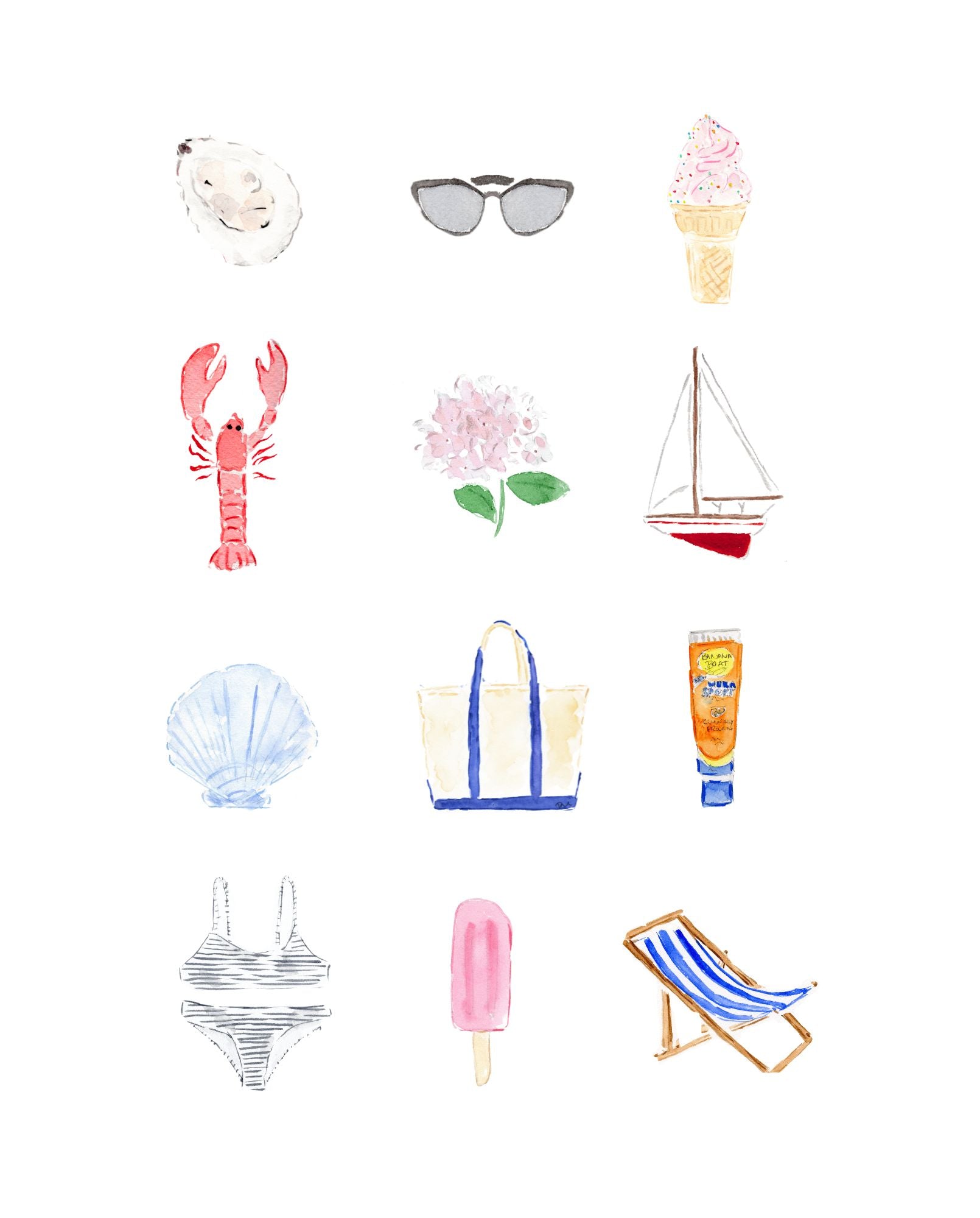 Art Print: Boat & Tote Diet Coke