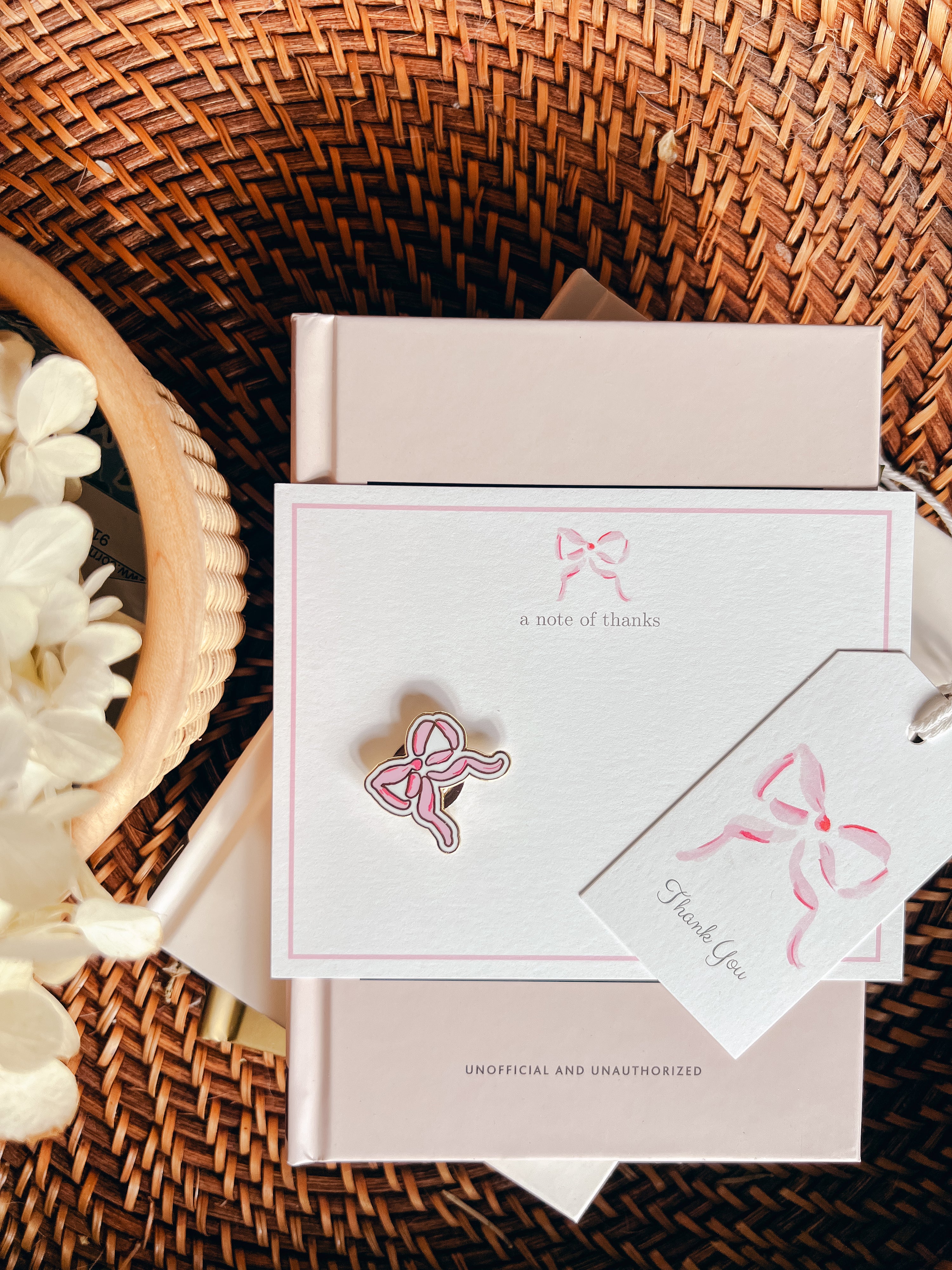 Pink Bow Needle Minder for Needlepoint & Embroidery Projects
